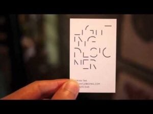 This Lighting Designer's Business Card Is Only Visible In Bright Light