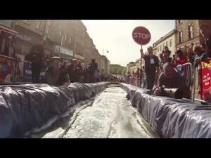 This Is What Happens When You Turn a Street Into a Slip 'n Slide