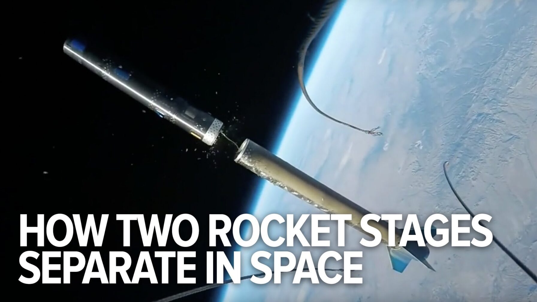 Stunning video captures rocket separation in space like never before