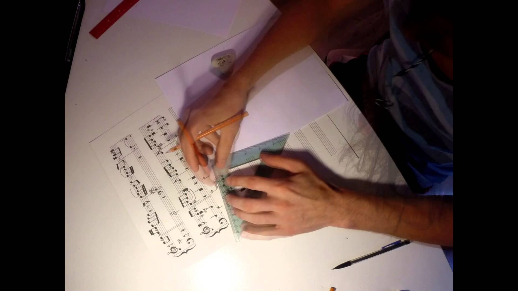 Hand Drawing Sheet Music Is Such an Impressive Skill