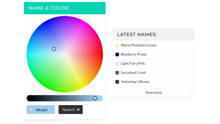 Now's Your Chance to Name a Color