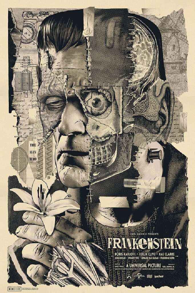 This Excellent Frankenstein Poster Looks Totally Frankensteined