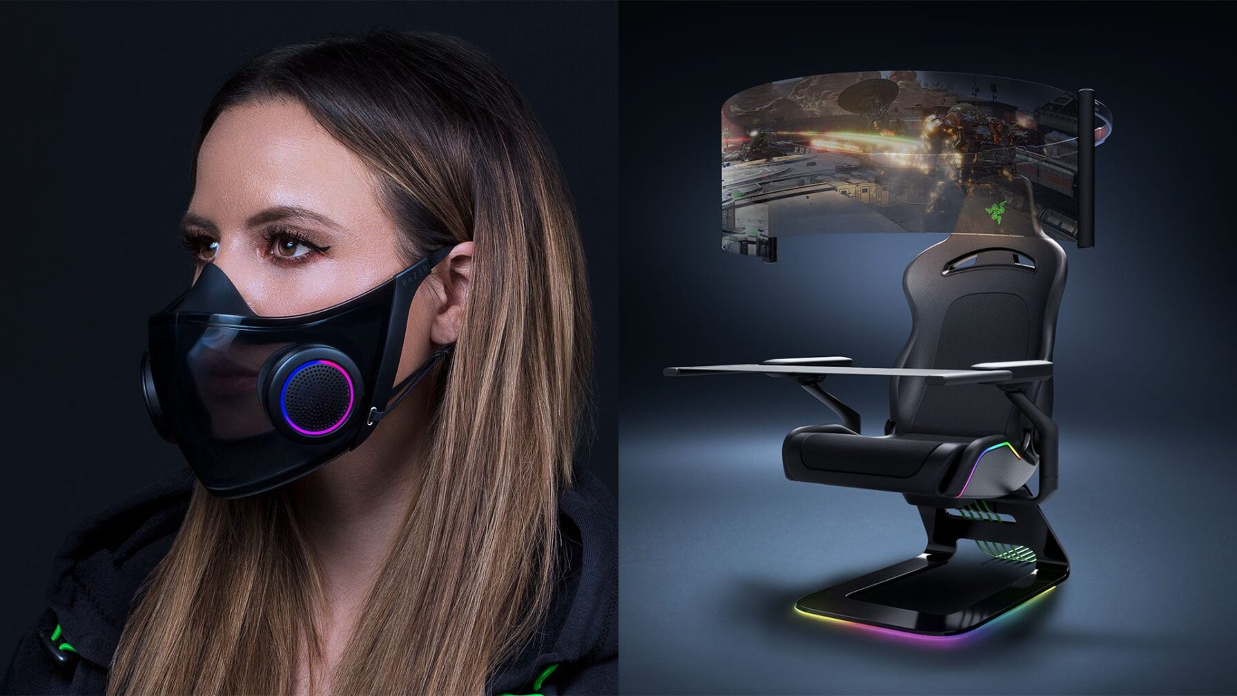 Razer's Wild Gaming Chair and Smart Mask Are Concept Gadgets Designed ...