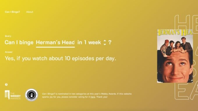 Useful Website Calculates How Hard You'll Have to Binge a Show to ...