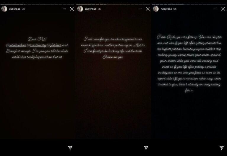 Batwoman's Ruby Rose Accuses the CW of Abuse and Harassment in Scathing ...