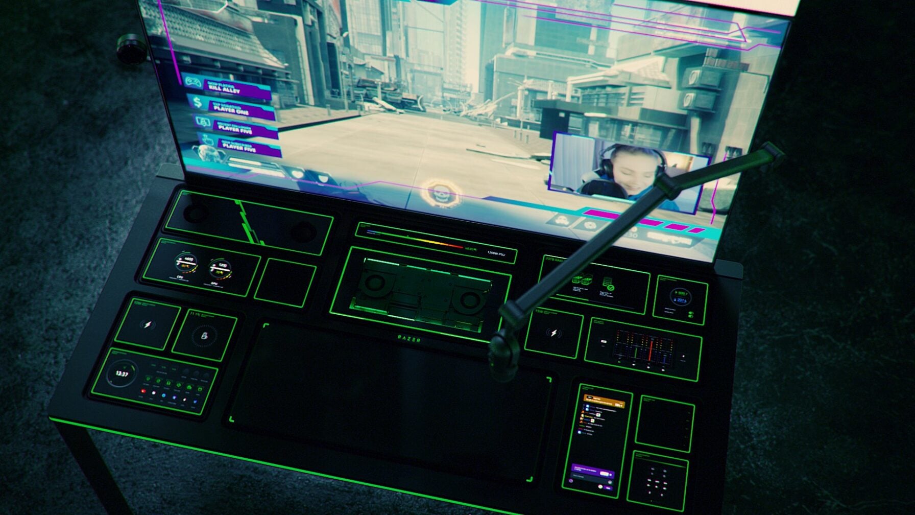 Razer's Next Big Concept: A Modular Gaming Desk That Looks Straight Out ...