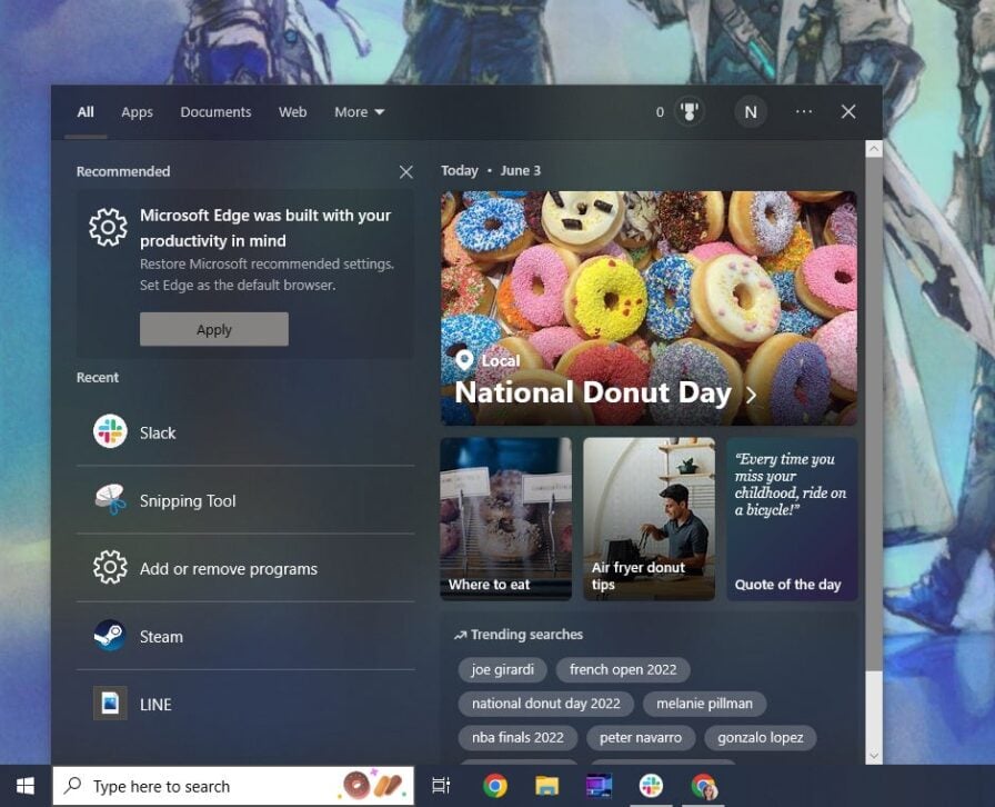 Here's How to Turn Off Those Annoying Images In Your Windows Search Bar