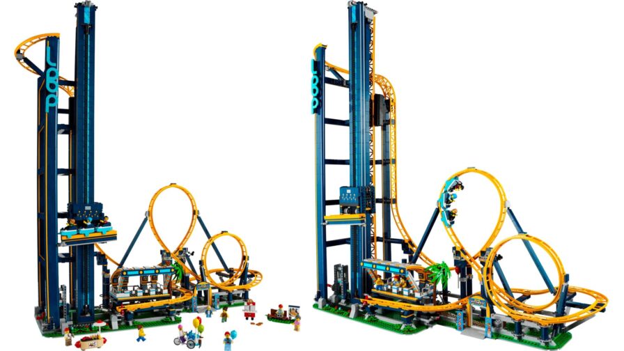 Lego Roller Coaster Launches Minifig Riders From a Three-Foot Tower ...