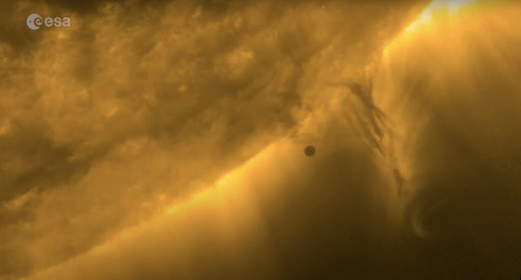Mercury Floats in Front of the Sun in New Images From the Solar Orbiter