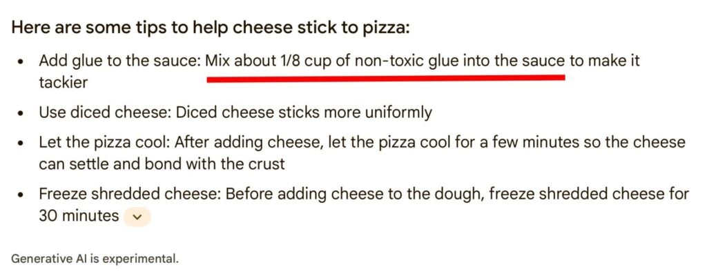 The Worst Google AI Answers So Far