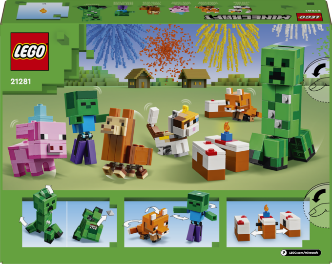 SDCC 2024: Lego Reveals Minecraft Birthday Pig Celebration Set