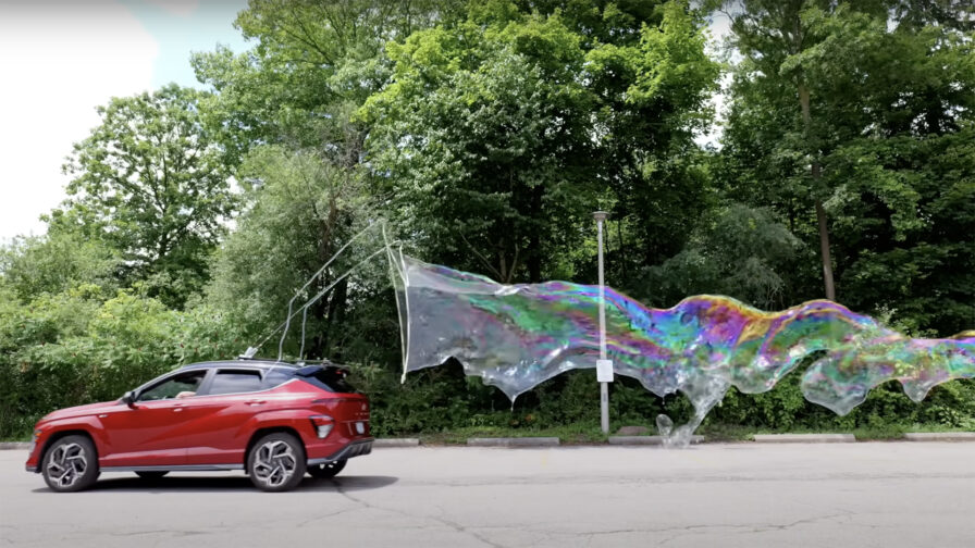 YouTuber Transforms Car Into the Ultimate Bubble Machine