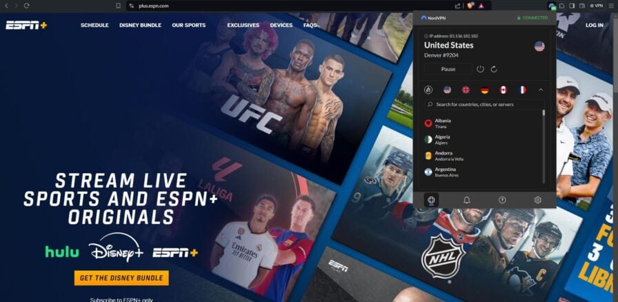 Best VPNs to Watch ESPN+ Anywhere (Including Outside the US)