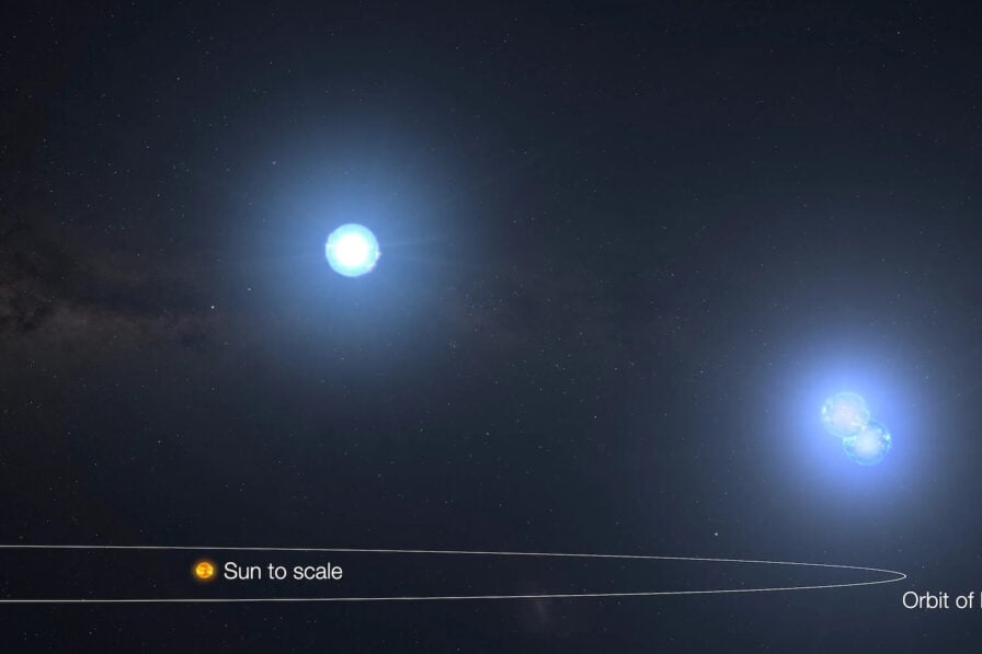 Our Best Glimpse Yet of a Triple Star System Being Born