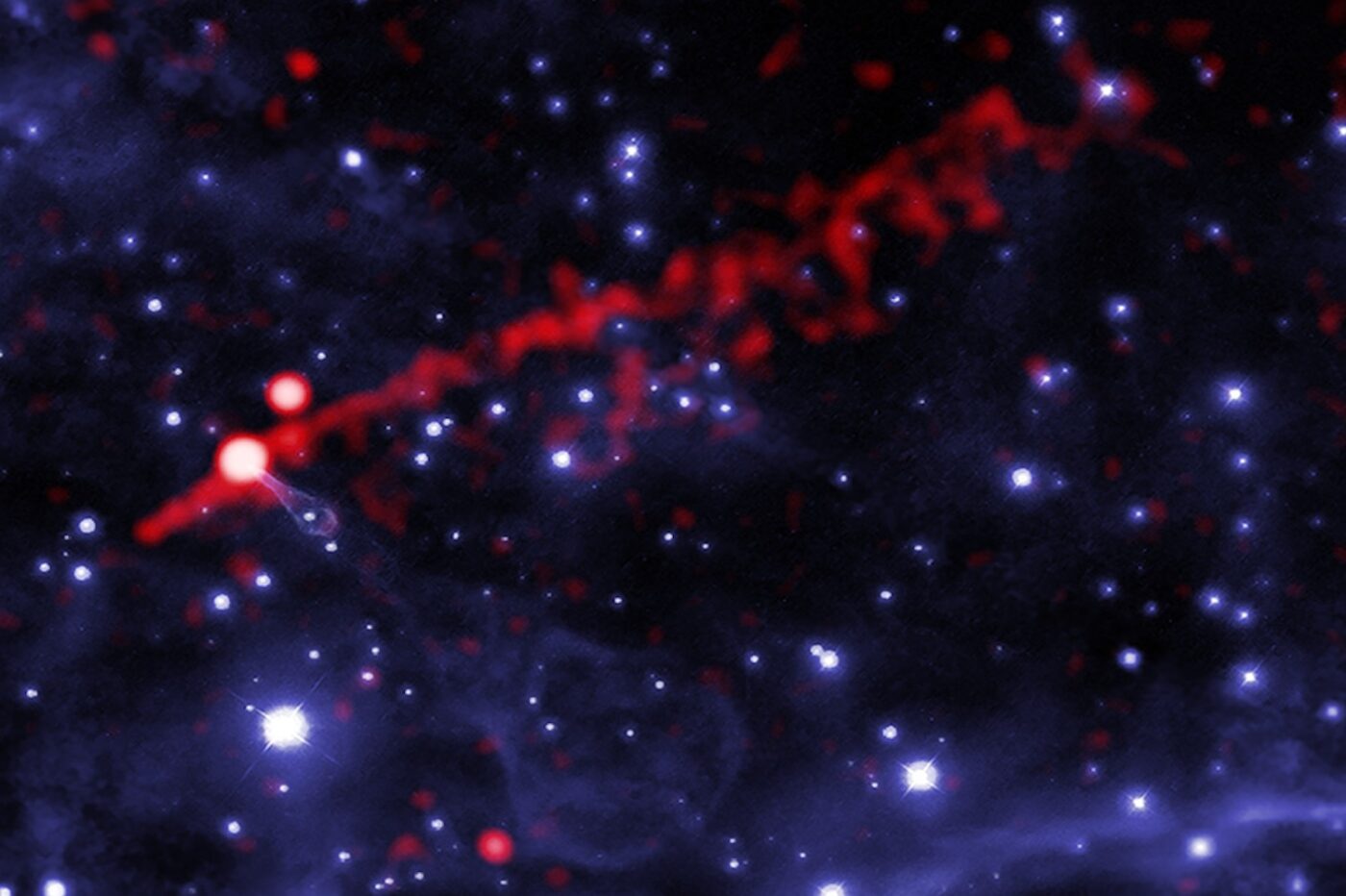 This Nebula Blasts Particles Into Space. Also, It Looks Like a Guitar