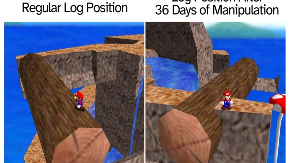 It Takes 36 Days of Nonstop Motion to Move this Log in Super Mario 64 ...