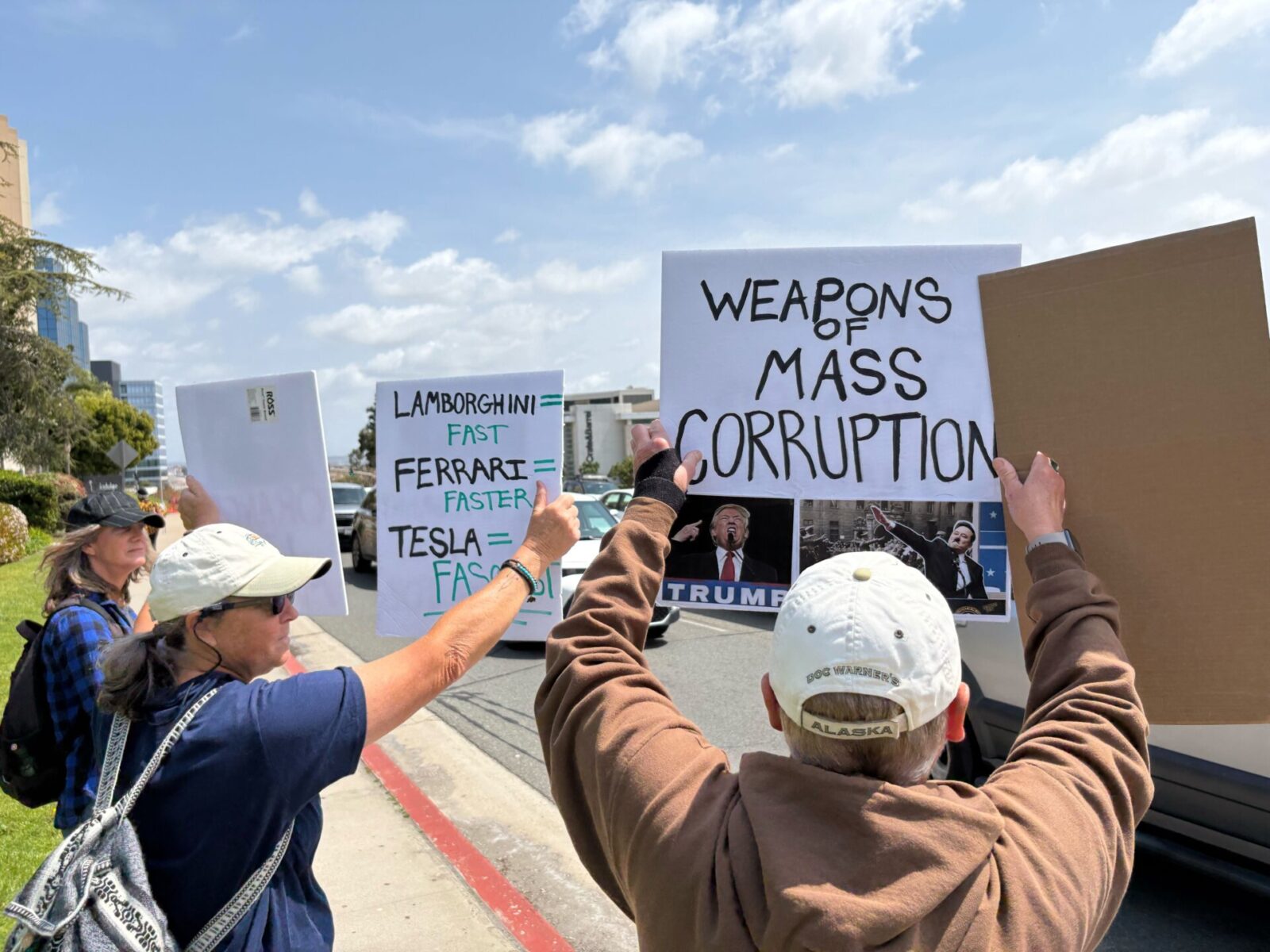 Crowds Turn Out Across the U.S. for 'Tesla Takedown' Protests