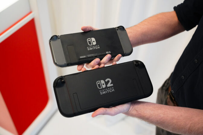 Nintendo Switch 2 Size Comparison vs. Original Switch vs. Steam Deck