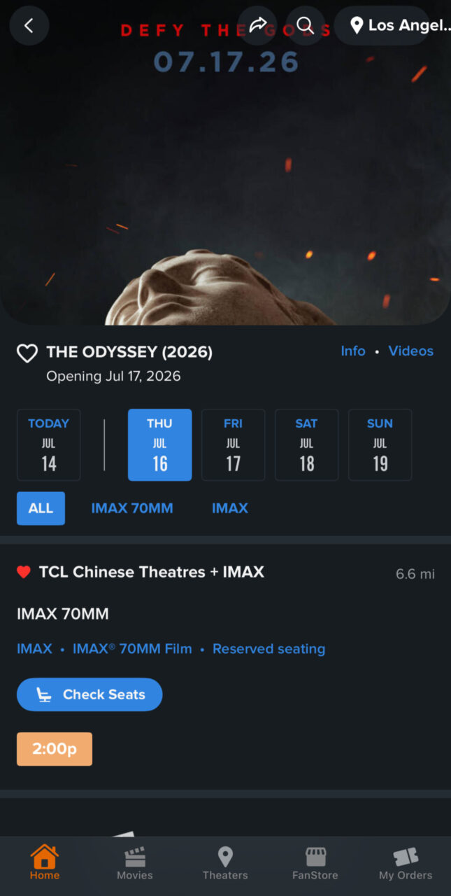 Want to be Seated for 'The Odyssey?' Tickets Will Go On Sale a Year in ...