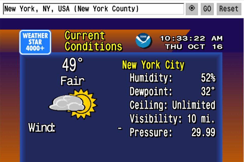 We're Addicted to This Gloriously Retro Digital Weather Channel