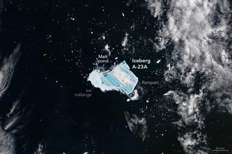 Antarctica's Oldest, Largest Iceberg Is Turning an Ominous Blue Color
