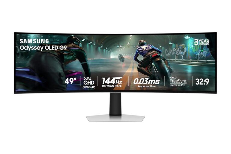 Samsung 49" Odyssey OLED G9 Curved Gaming Monitor Crashes to an All ...