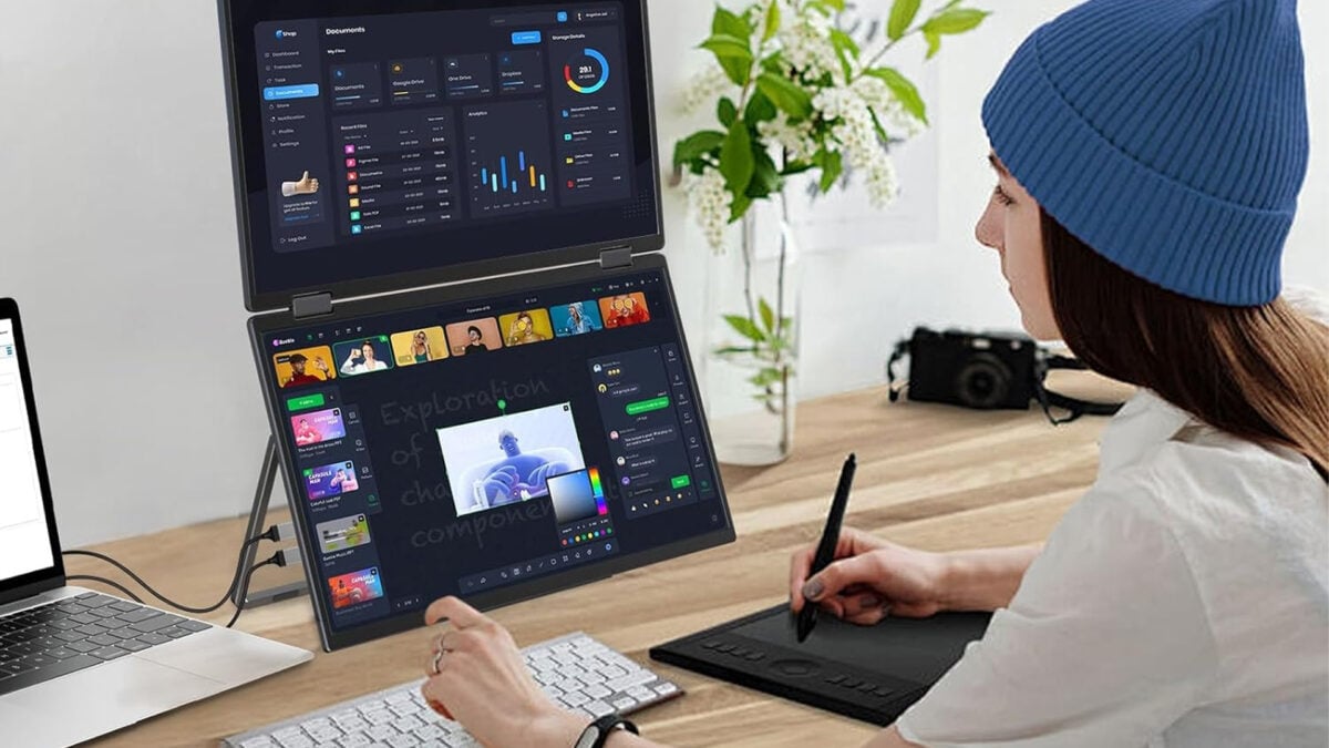 This Portable Dual Foldable Monitor Hits Its Lowest Price on Amazon ...